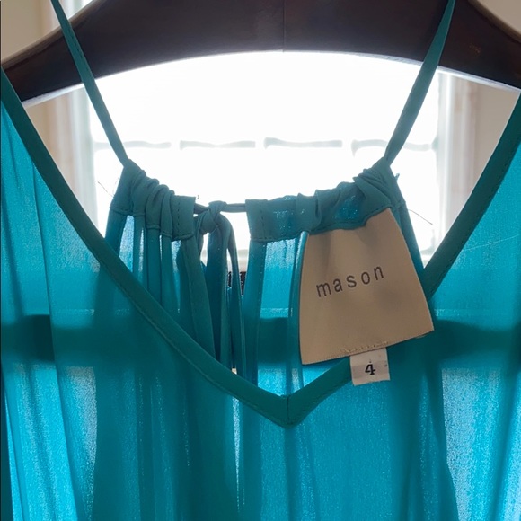 Mason | Dresses | Size 4 Teal Silk Mason Dress From Barneys | Poshmark